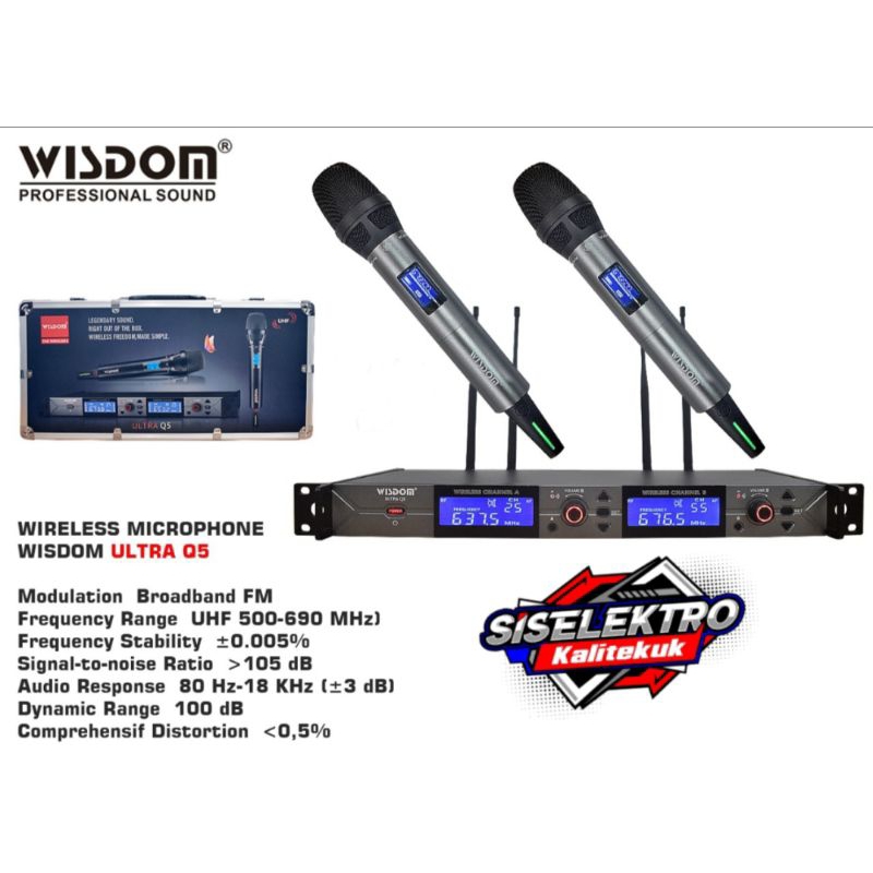 Jual Mic Microphone Wireless Wisdom Ultra Q5 | Shopee Indonesia