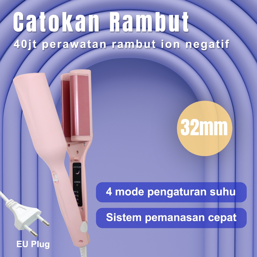 Jual Pengeriting Rambut 32mm Pengeriting Rambut Keramik Ion Positif FJ ...