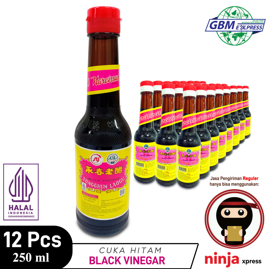 Jual SU Brand Black Vinegar 250 ml - Cuka Hitam - Medium Pack 12 Pcs ...
