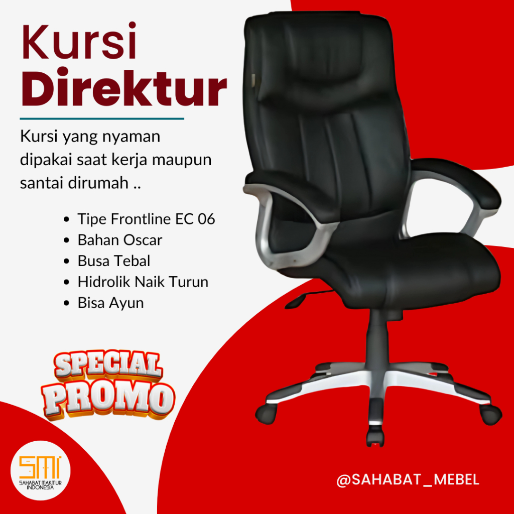 Jual Kursi Direktur Frontline EC-06 / Executive Chair Kursi Bos Kursi ...