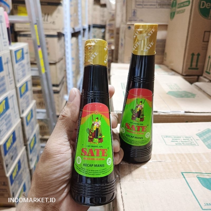 Jual Kecap sate Botol 135ml/Kecap manis cap orang jual sate/Kecap manis ...
