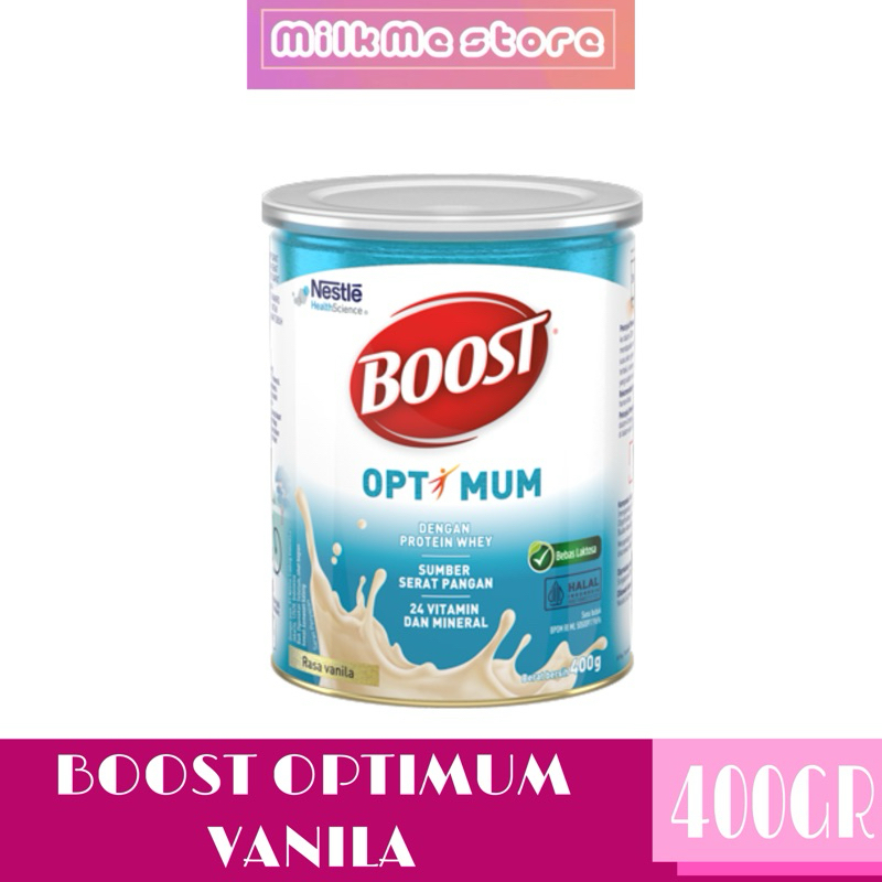 Jual Nestle Boost Optimum Susu Rasa Vanila Lansia Dan Dewasa Kaleng 400gr EXP 2027 | Shopee ...