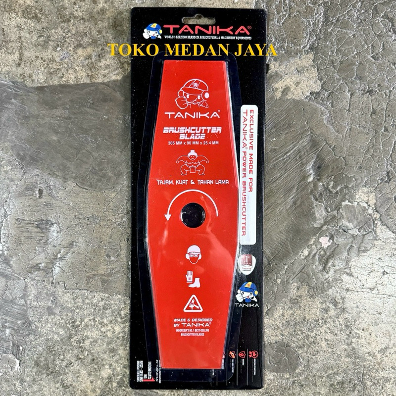 Jual MATA PISAU MESIN POTONG RUMPUT TANIKA 305 MM X 90 MM X 25.4 MM ...