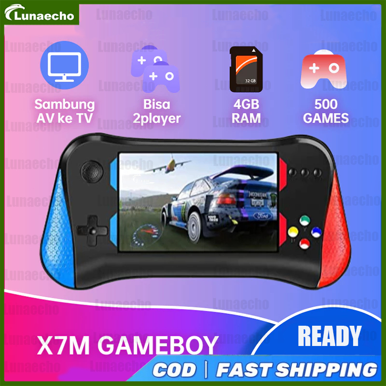 Jual (COD)Konsol Game Retro Portable X7M Merah - 500 Game dalam 1 ...