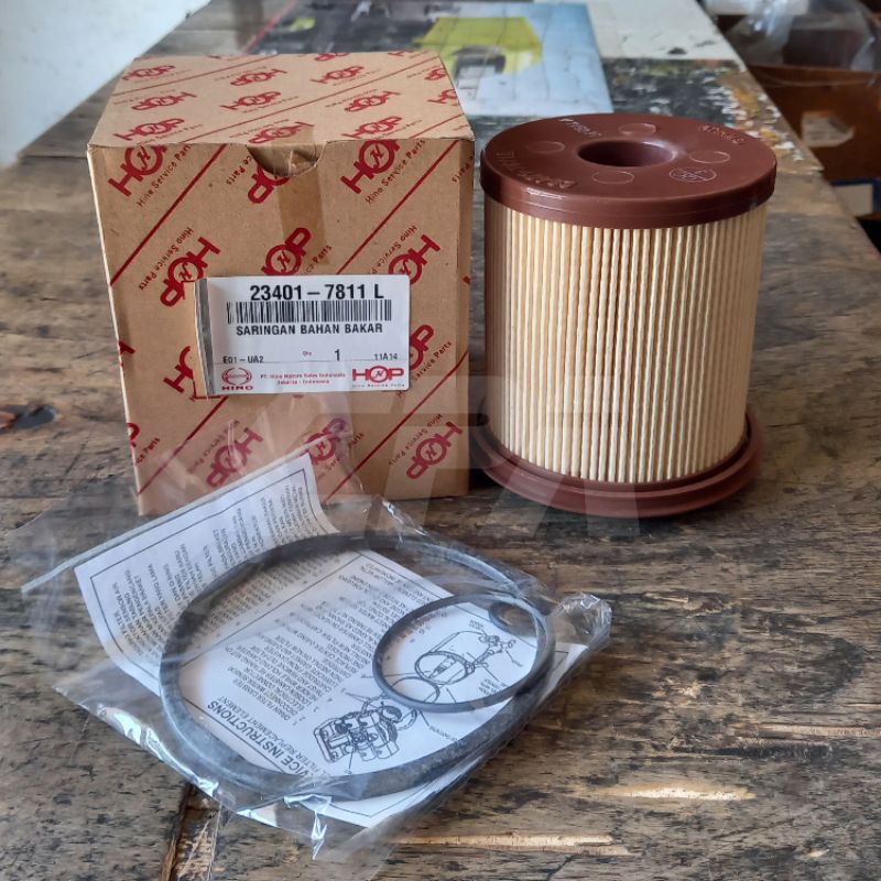 Jual Fuel filter solar bawah Hino Dutro Toyota Dyna Hop 125HT 130HD ...