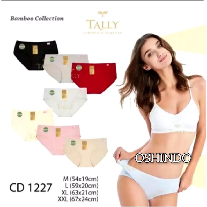 Jual Tally 1227 CD Celana Dalam Wanita Sepinggul Bahan Katun Bambu Ukuran M L XL XXL | Shopee ...