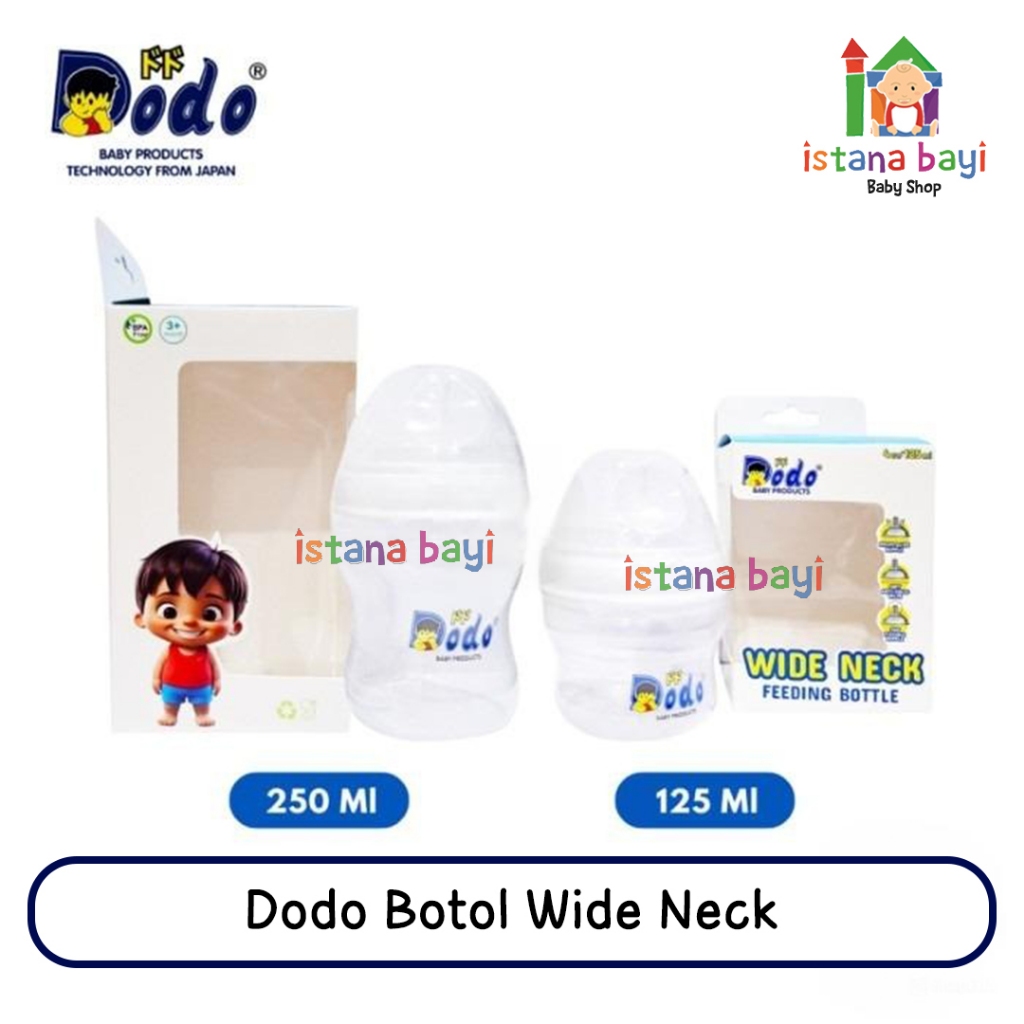 Jual Dodo Wide Neck Baby Feeding Bottle 125/250 ML - Botol Dot Susu ...