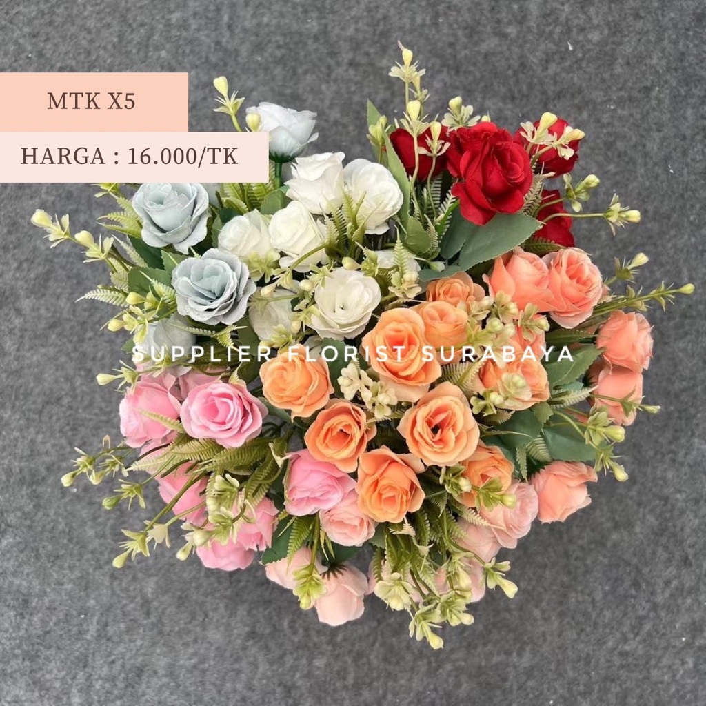 Jual [MTK X5] MAWAR TROPIS KECIL 1 TANGKAI BERCABANG 5 , TIAP CABANG 2 KEPALA , TOTAL 10 KEPALA ...