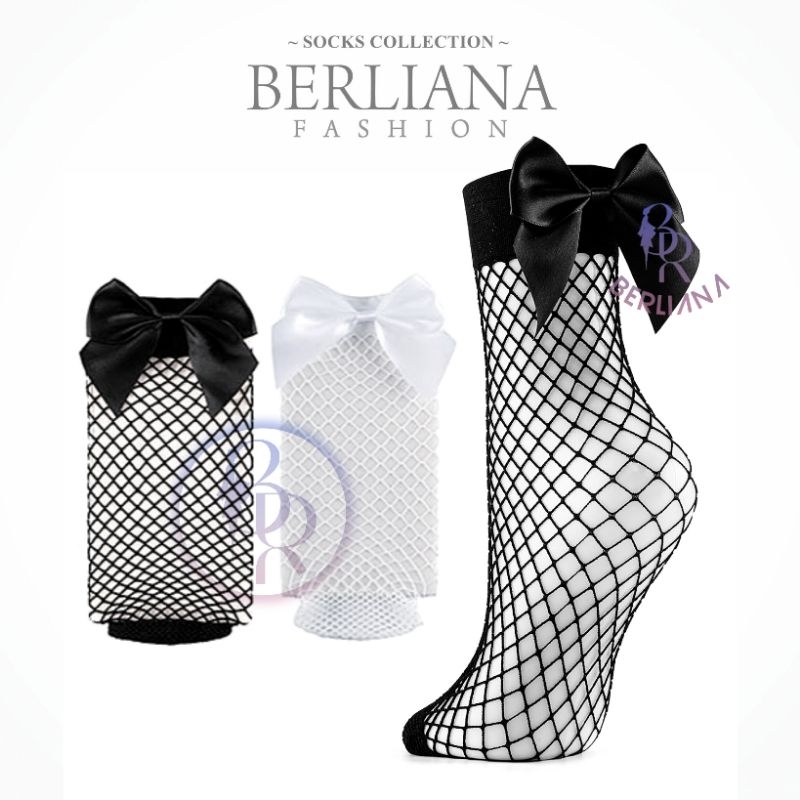 Jual NET SOCKS WITH RIBBON - KAOS KAKI / STOKING JARING EXTRA PITA GAYA ...