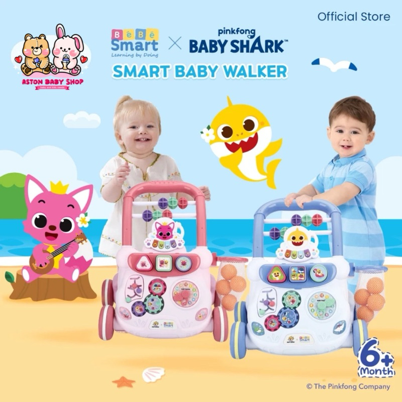 Jual Bebesmart Pushwalker Pinkfong Bebe Smart Push Walker / Alat ...
