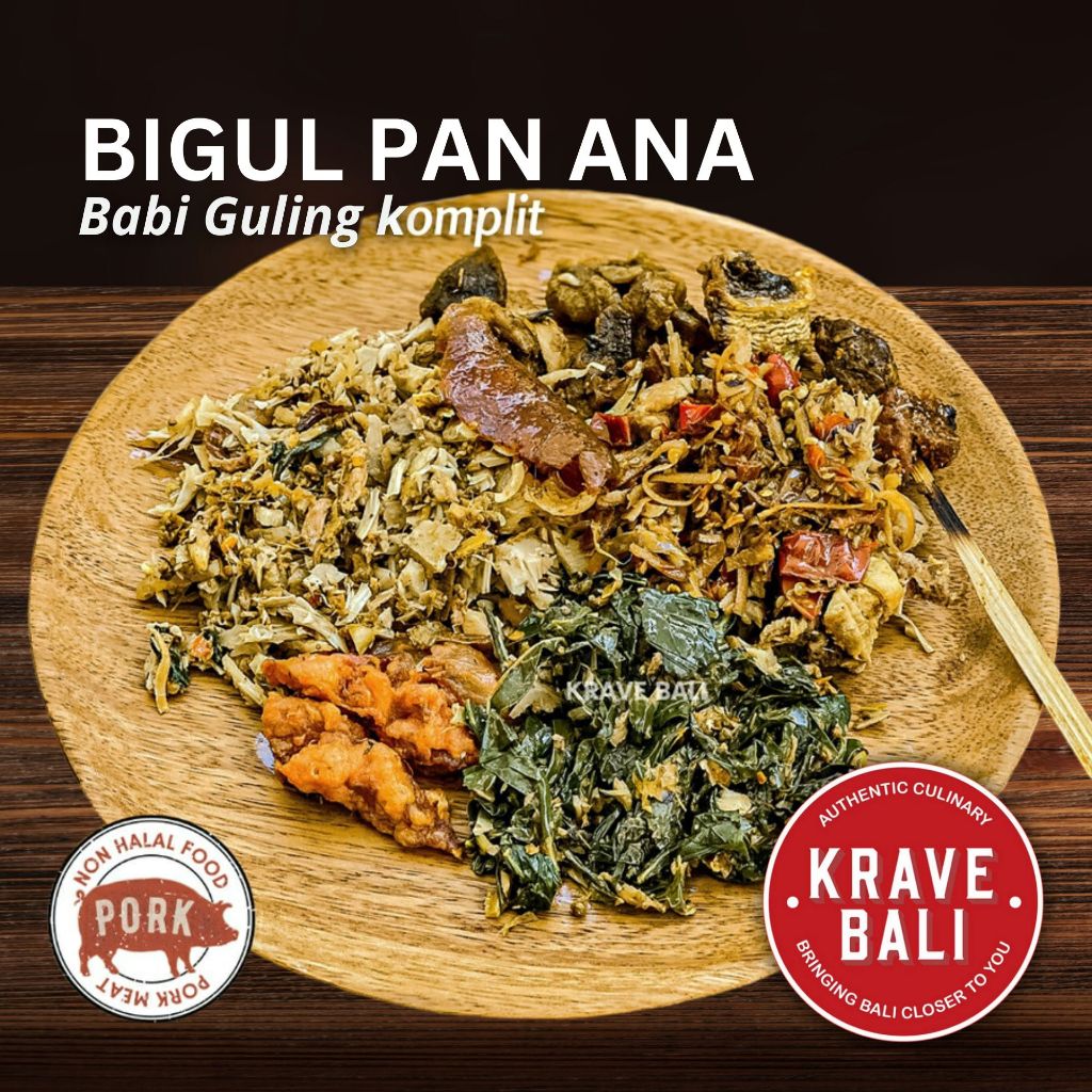 Jual KRAVE BALI Bigul Pan Ana Babi Guling Komplit 175 Gram - Makanan ...