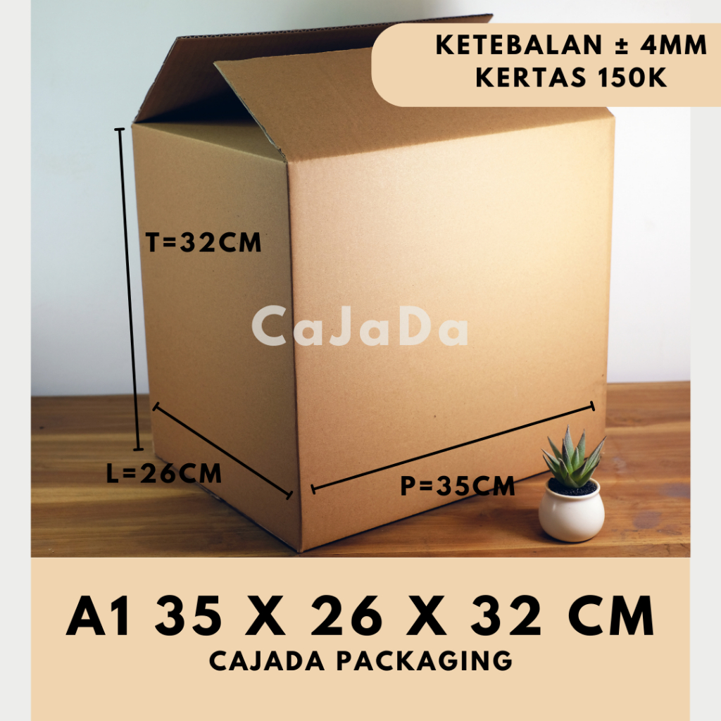 Jual Kardus Baru 35x26x32 cm Box Dus Aqua 1500ml Coklat Packing Polos ...