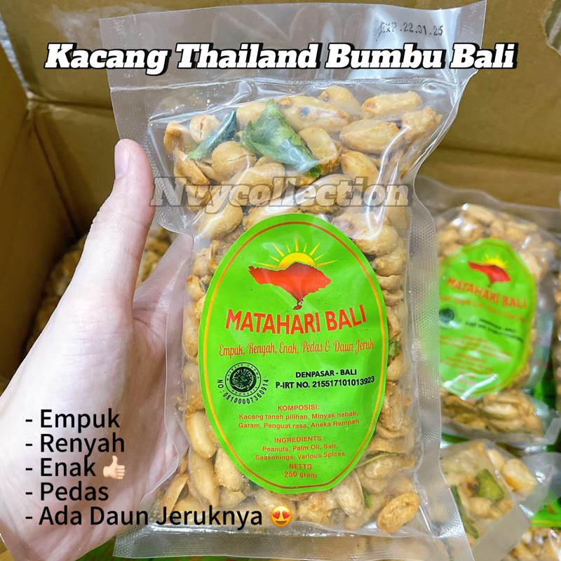 Jual Kacang Thailand Bumbu Rempah Bali Extra Daun Jeruk Matahari Bali ...