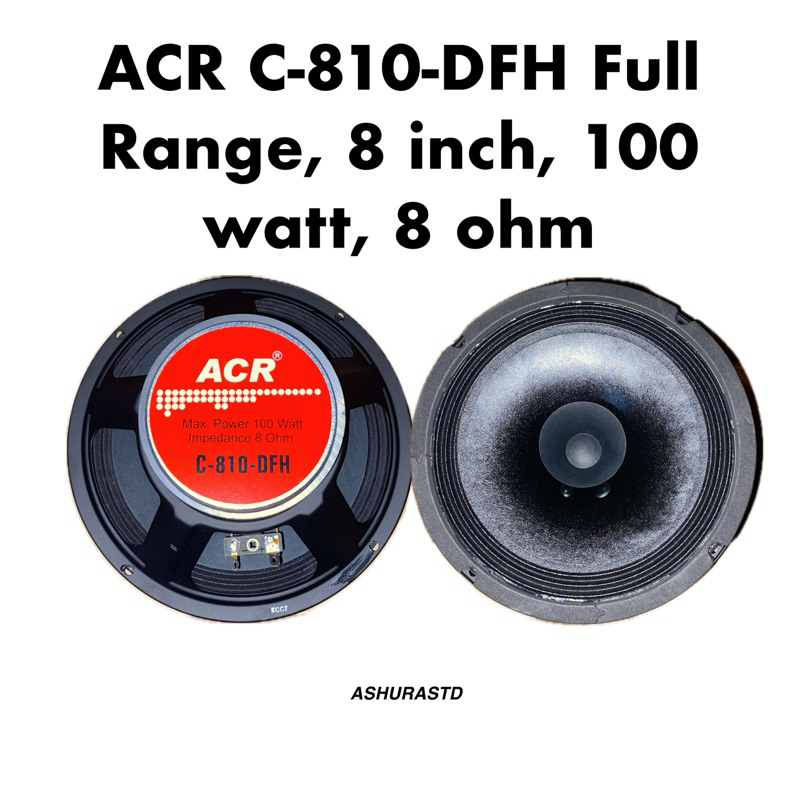 Jual Speaker ACR C-810-DFH Full Range, 8 inch, 100 watt, 8 ohm | Shopee ...