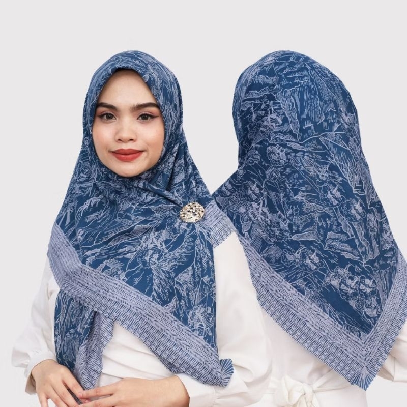 Jual HIJAB SEGI EMPAT VOAL PREMIUM MOTIF SCENE DENIM | Shopee Indonesia