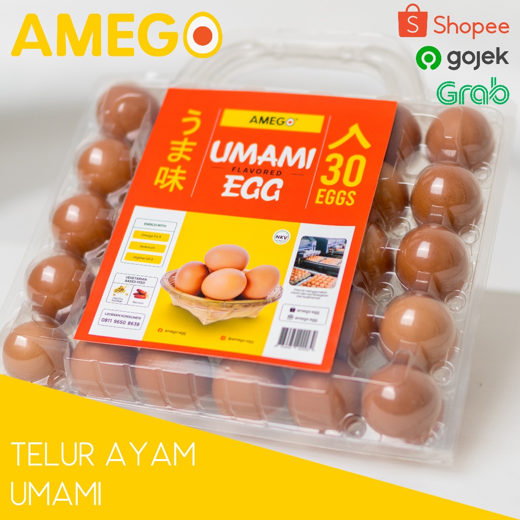 Jual Telur Ayam Umami Omega Plus per 30 pcs | Shopee Indonesia