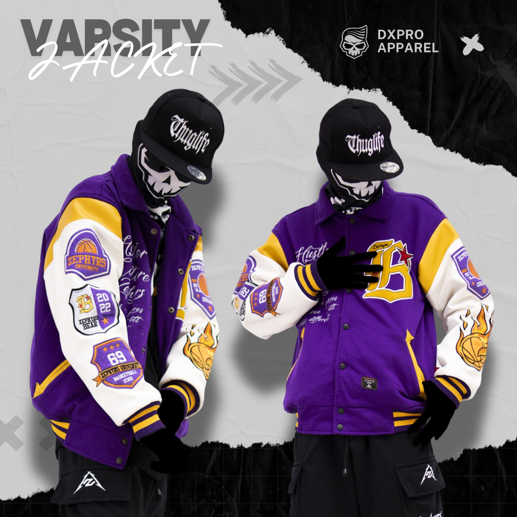 Jual Varsity Jacket CHAMPIONS Basketball Full Bordir | Shopee Indonesia