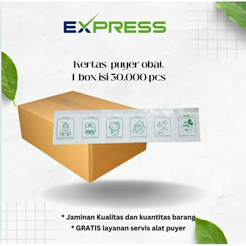 Jual kertas puyer kartun 1 box isi 30.000 pcs | Shopee Indonesia