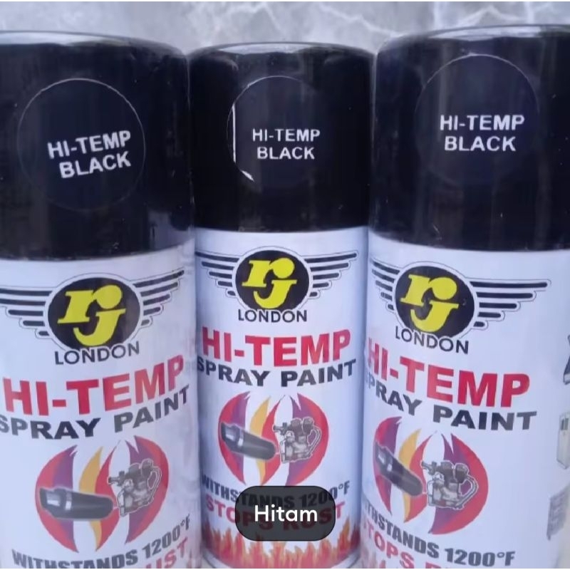 Jual Pilok/Pylok/ Pilox Cat Semprot RJ Anti Panas Hitam /Hi temp Black. 150cc | Shopee Indonesia