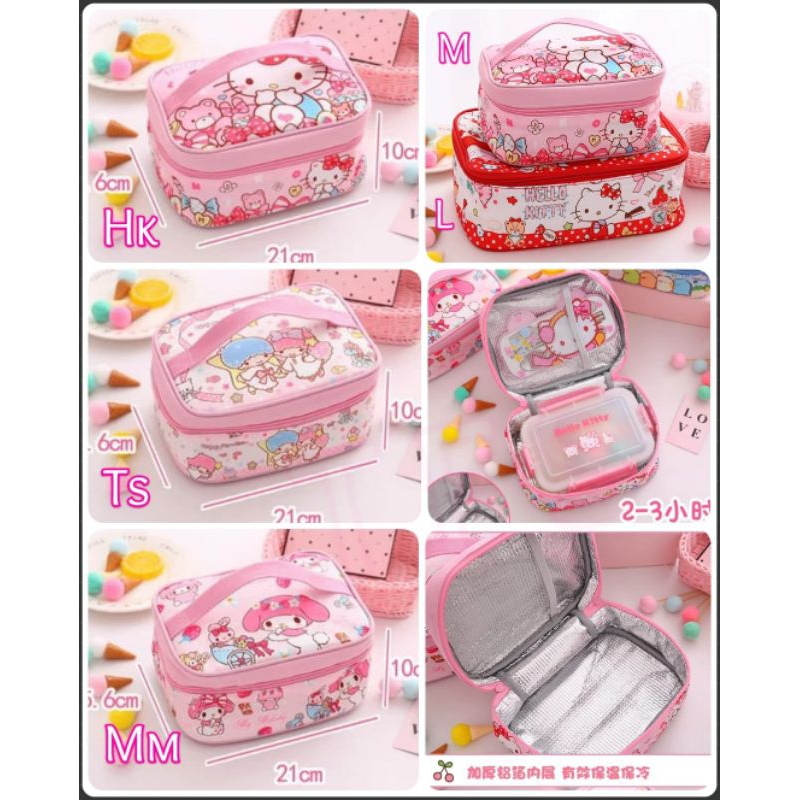 Jual Lunchbag foil/ tas bekal foil tenteng kuromi melody hellokitty ...