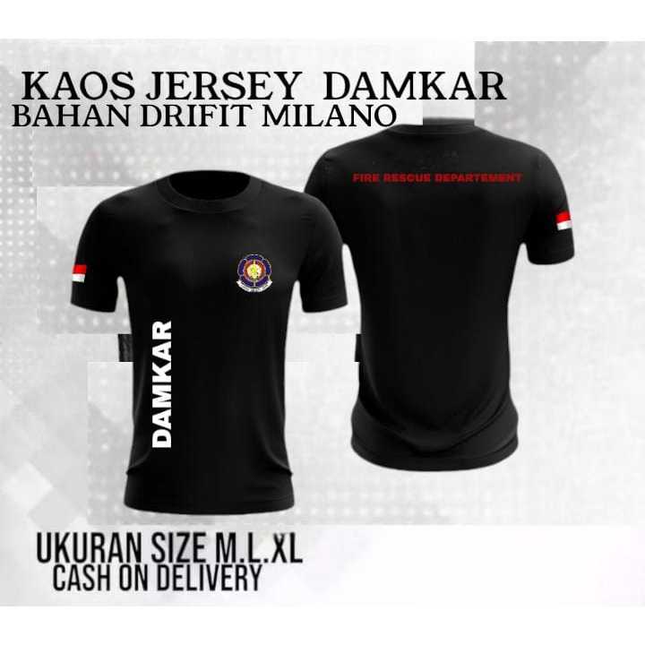 Jual kaos jersey damkar new 2024 /kaos damkar fire rescue departement ...