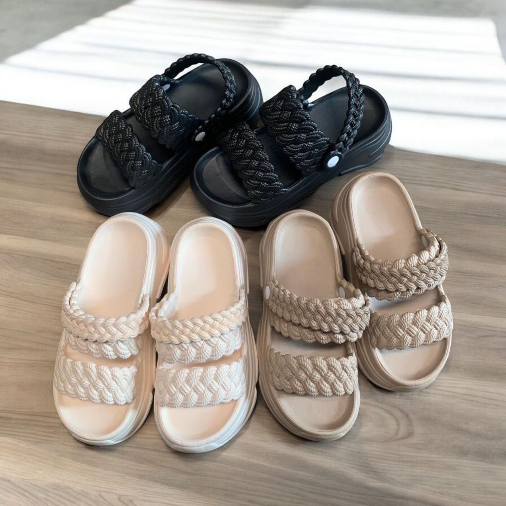 Jual Sandal Wanita Terbaru/Sendal Wedges Jelly Alina TD A509/Sendal ...
