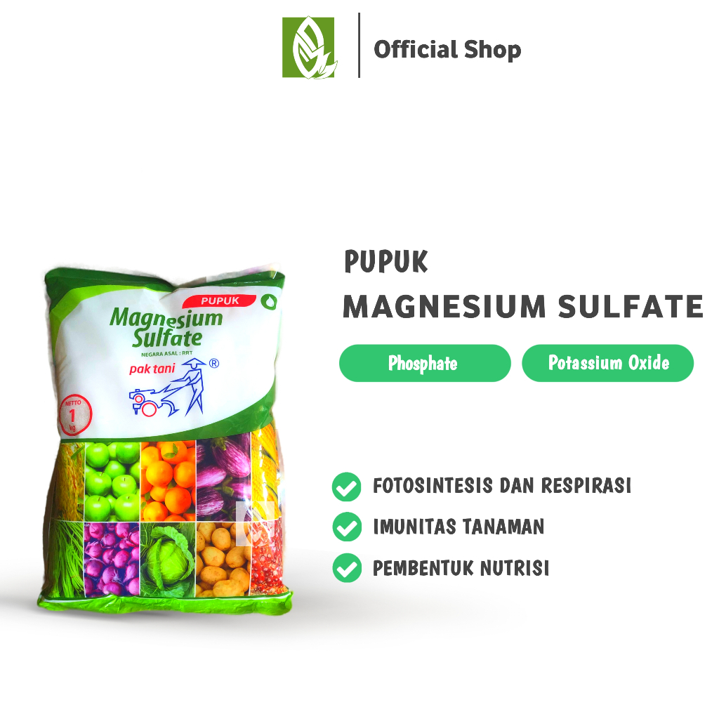 Jual PUPUK MAGNESIUM SULFAT PAK TANI 1 KG KEMASAN PABRIK | Shopee Indonesia