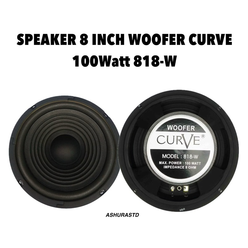 Jual SPEAKER 8 INCH WOOFER CURVE 100 WATT 818-W | Shopee Indonesia