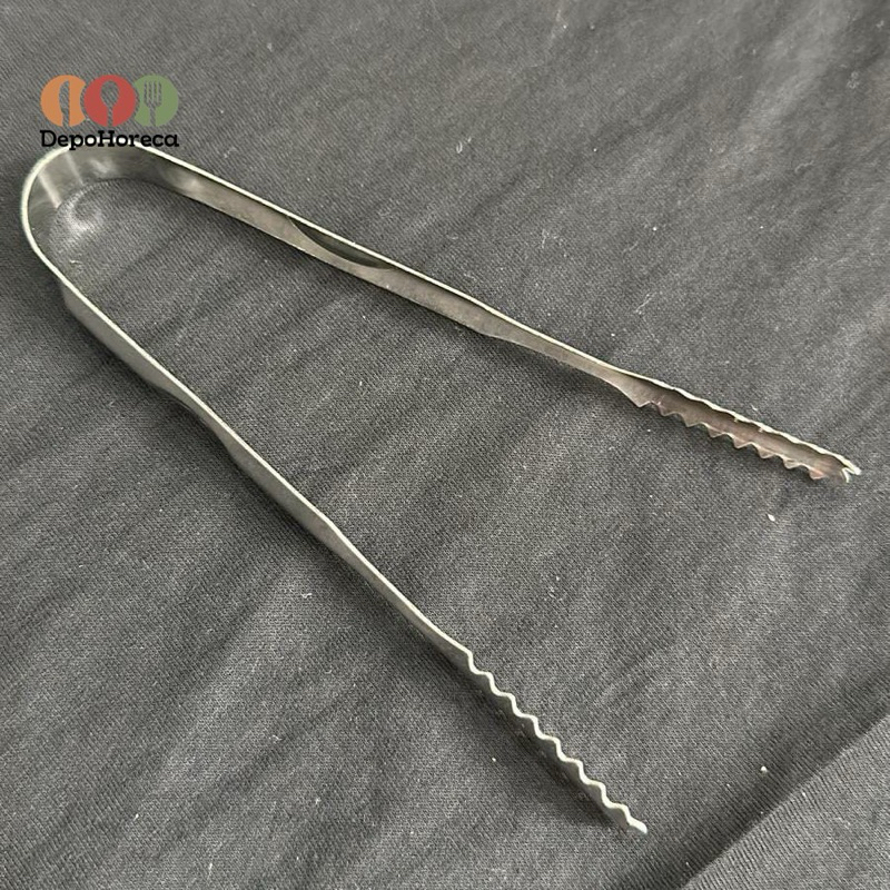 Jual Ice Tong / Food Tong Stainless Steel / Penjepit Es Batu / Alat ...
