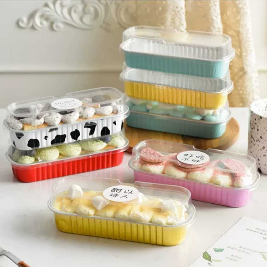 Jual (10pcs) Kotak Kue Alumunium Foil Cup Kue Korean Desert Box Mika ...