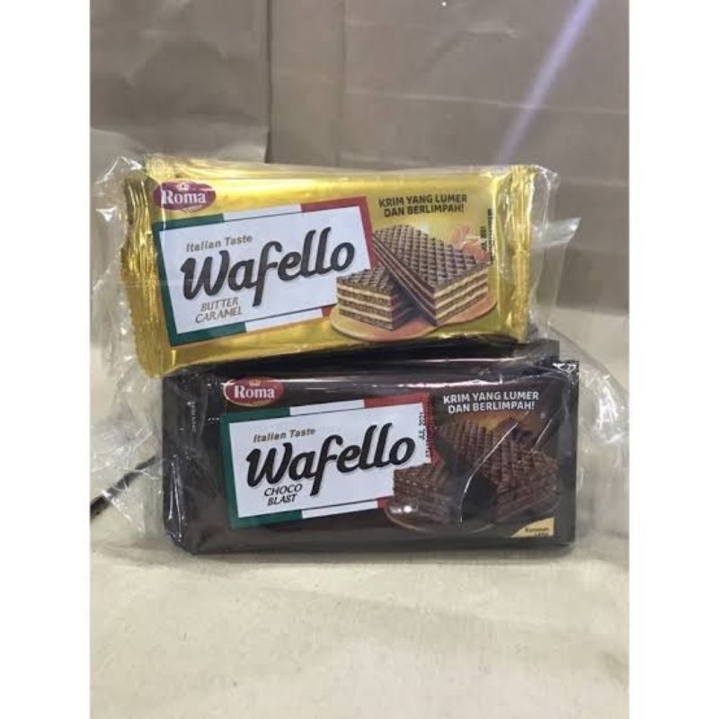 Jual wafello chocolate blast wafello butter caramel 17 gram wafello ...