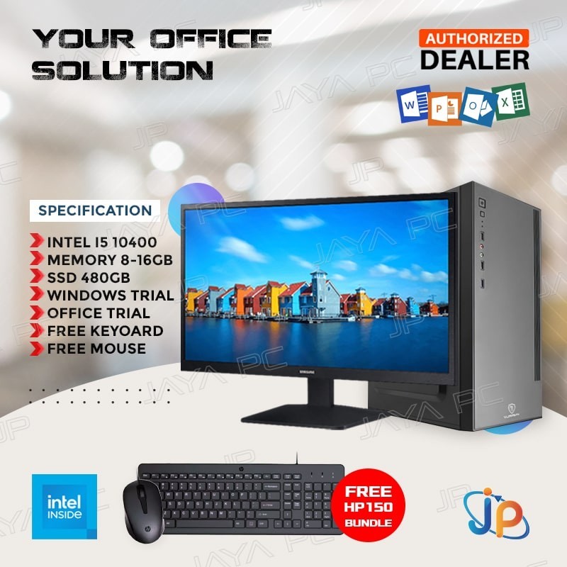 Jual Paket Fullset OFFICE POINT - PC Rakitan Intel Core i5-10400 | Shopee Indonesia