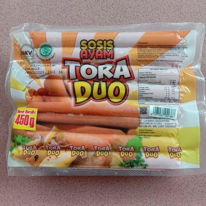 Jual SOSIS AYAM TORA DUO 450GR CHICKEN SAUSAGE TORADUO HALAL | Shopee ...