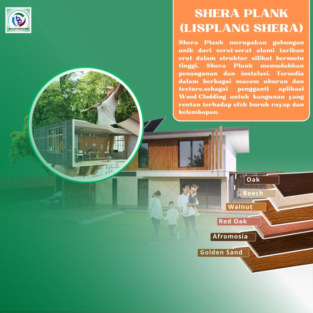 Jual Shera - Lisplang Shera Plank/Papan Motif Serat Kayu Ukuran 20, 7.5 ...