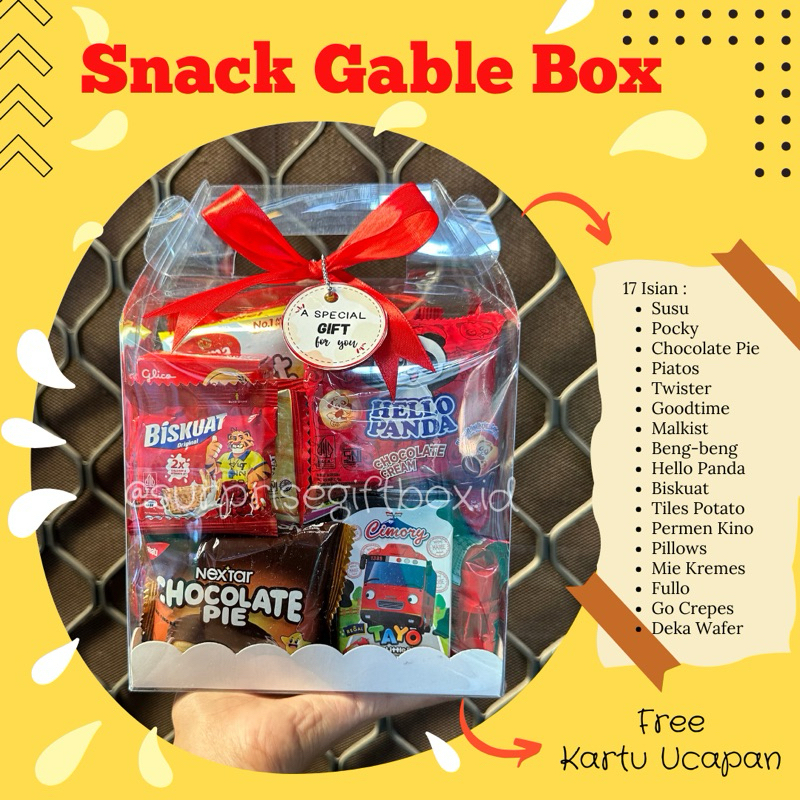 Jual Snack Gable Box/ Hampers Snack/ Parcel Snack/ Snack Gift/ Hamper ...