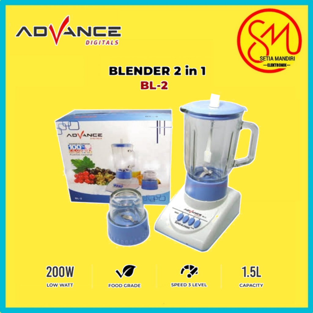 Jual ADVANCE BL2 Blender Kaca 1.5 Liter | Shopee Indonesia