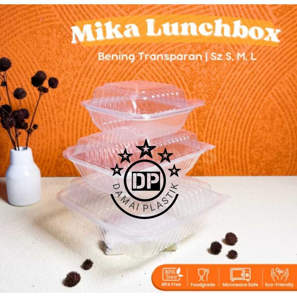 Jual Mika Foodpack Ukuran S M L Mika TF2 Lunch Box Kotak Bubur Bungkus ...