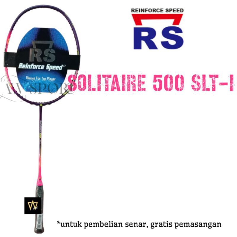 Jual Raket Badminton RS SOLITAIRE 500 SLT-I 5U G6 / Raket Bulutangkis ...