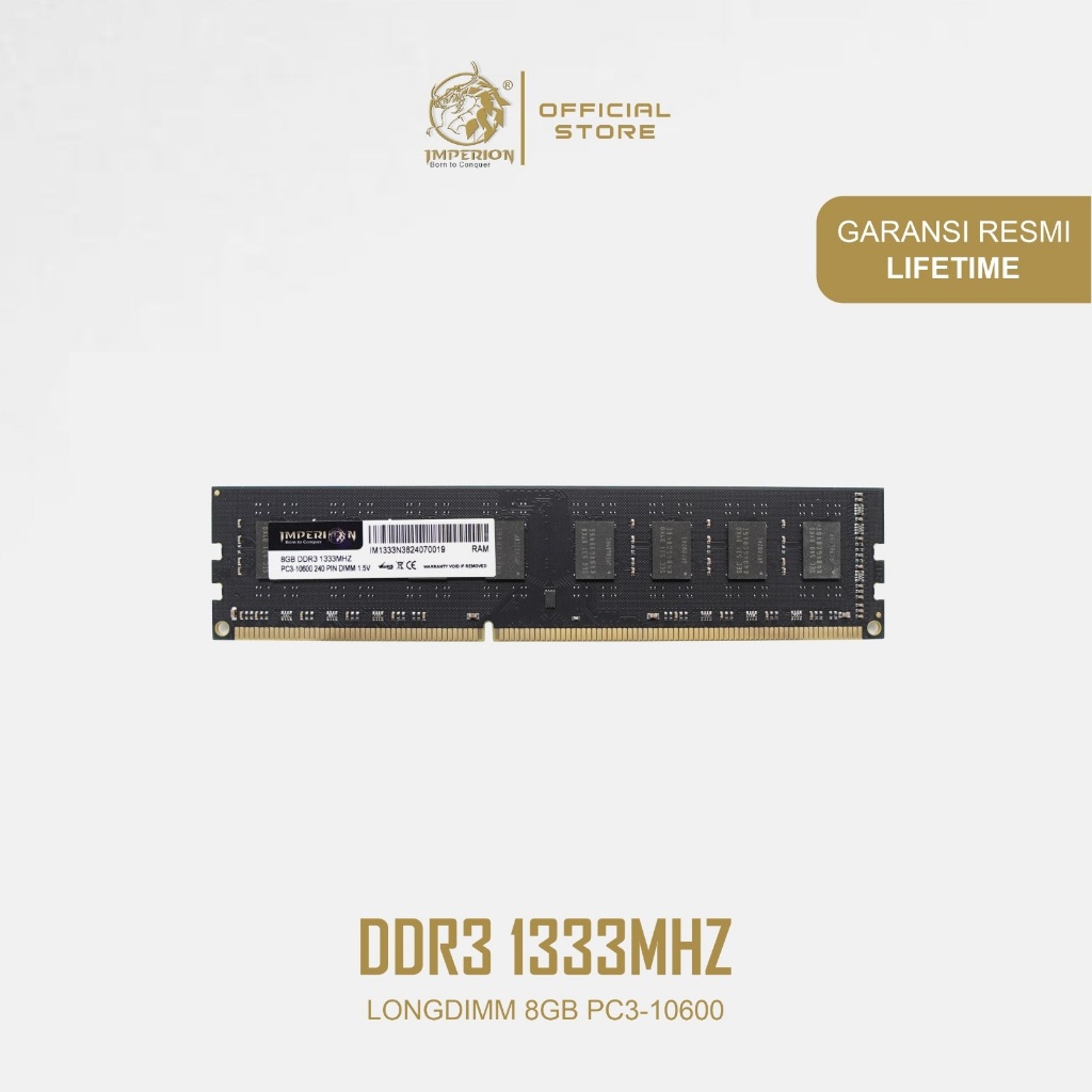 Jual Imperion Longdimm Ram Ddr3 8gb 1333mhz Pc10600 Big Pcb 1002r1