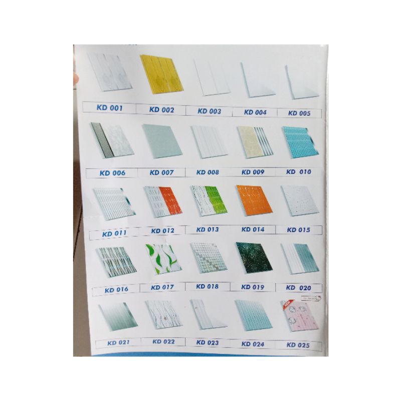 Jual plafon PVC ukuran 100cm ready papan plafon PVC murah!! | Shopee ...