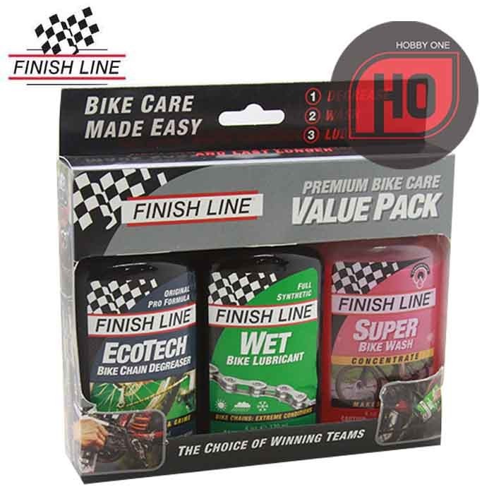 Jual FINISH LINE PREMIUM BIKE CARE VALUE PACK Ecotech Wet Bike Wash 4oz ...