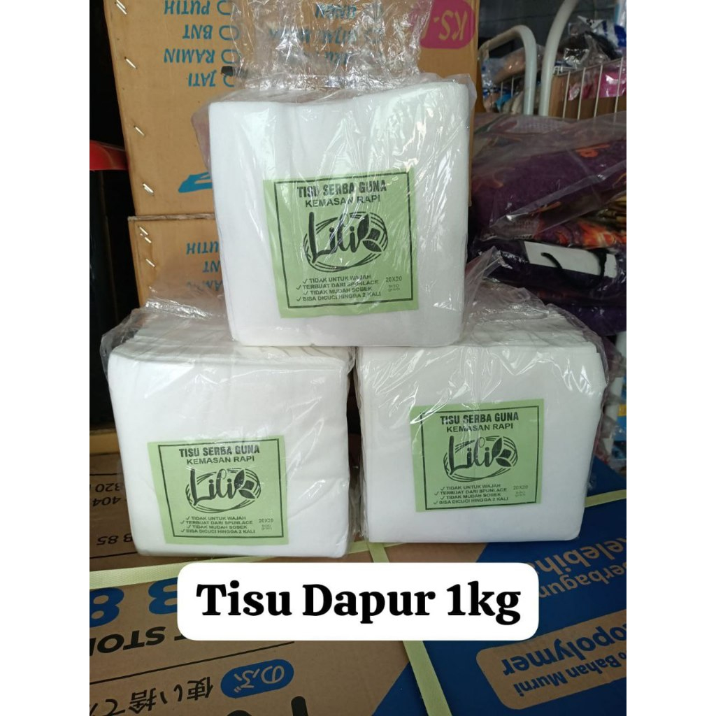 Jual Tisu Dapur 1kg/ Tisu Kompor Serbaguna 1kg BeCLean/Lili | Shopee ...