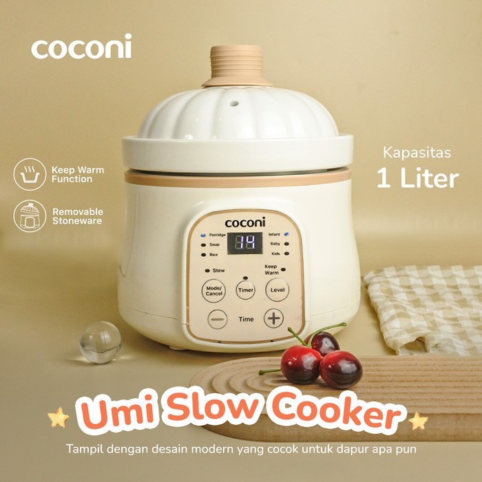 Jual COCONI - Umi Slow cooker | Panci memasak MPASI 1 liter | Shopee ...