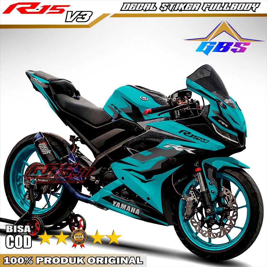 Jual (Terbaru) Decal R15 V3 Fullbody Stiker Motor R15 V3 Full body ...