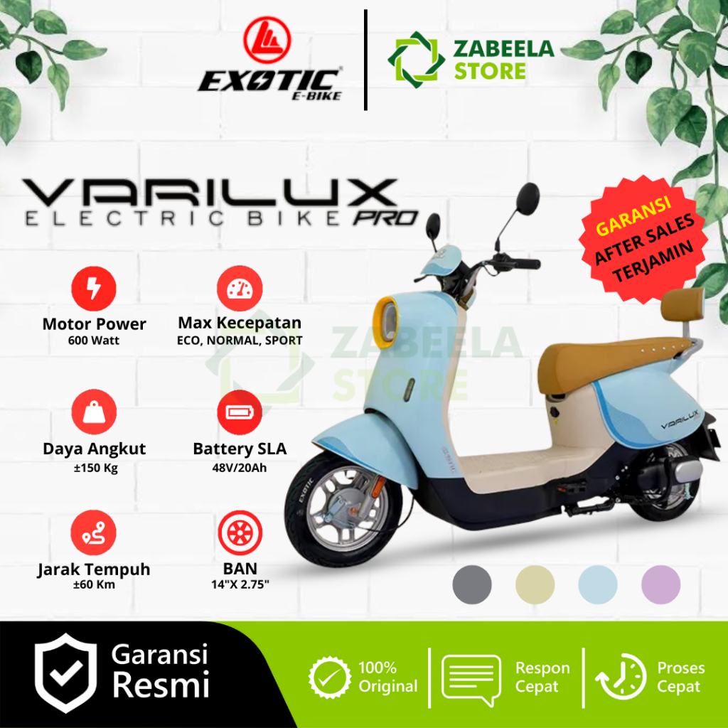 Jual Sepeda Listrik Exotic Varilux PRO NFC 48/20Ah 650watt 48v/20Ah ...