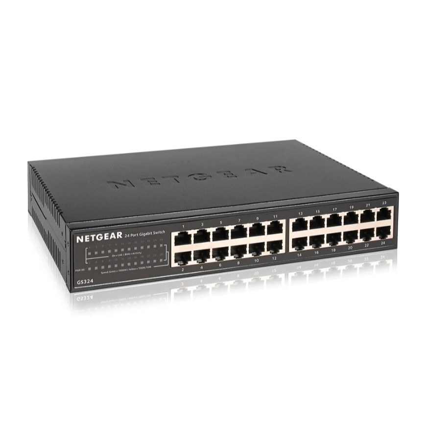 Jual NETGEAR GS324 — 24 Port Gigabit Ethernet Unmanaged Switch | Shopee ...