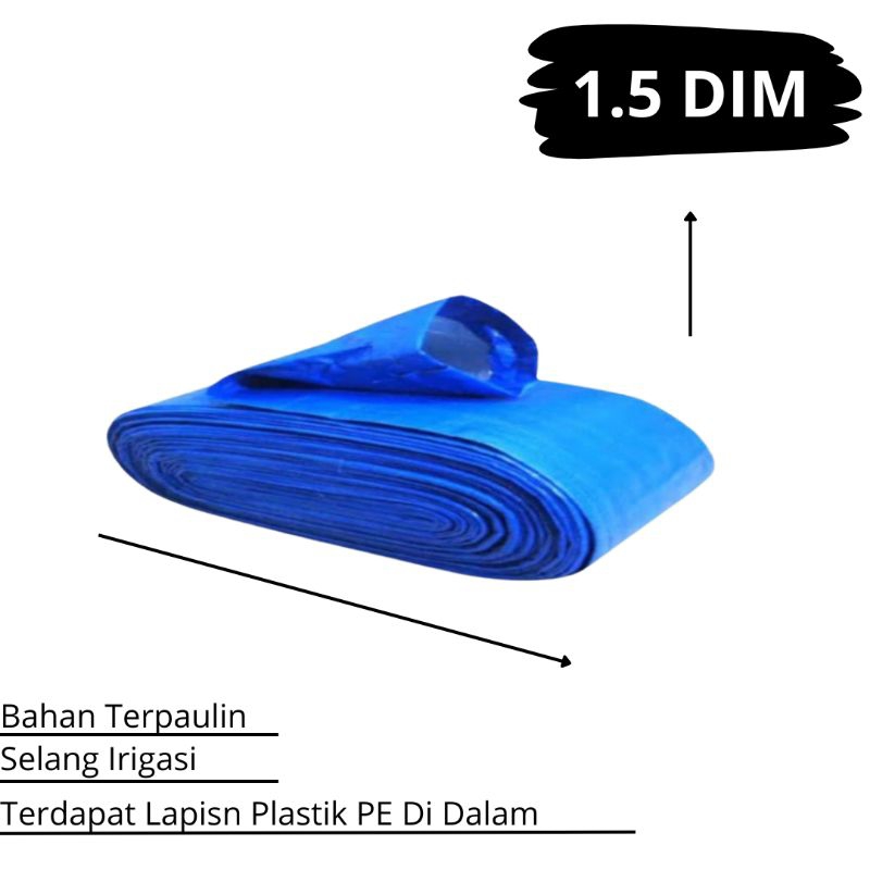 Jual Selang Terpal 5 Meter Alkon 1,5inci Selang Pembuangan Pompa Air 1 ...
