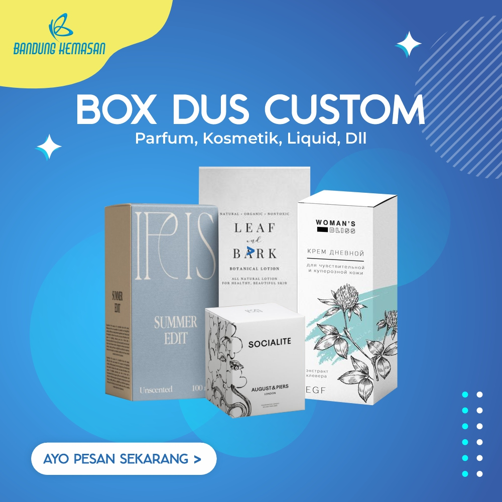 Jual Custom Box Packaging / Kardus Kecil / Dus Parfum, Skincare ...