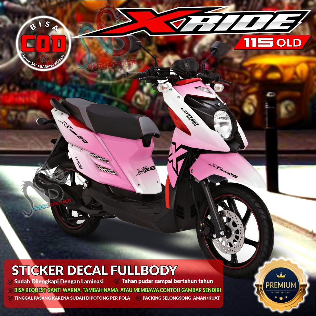 Jual Decal Sticker Striping Motor Full Body YAMAHA X RIDE 115 VARIASI ...