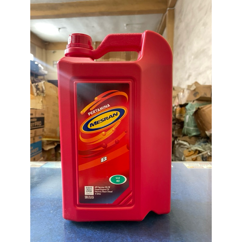 Jual OLI PERTAMINA MESRAN B40 5 LITER sae 40 OLI MESIN MOBIL BENSIN ...